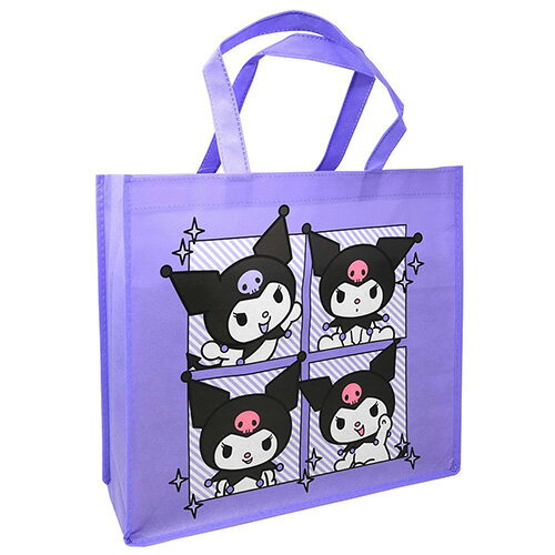 クロミ ショッパー トートバッグは、パープルの色合いがとってもキュートなエコバッグです！ 不織布で作られているので、軽くて持ち運びも楽々。 クロミちゃんのデザインが全面にプリントされており、ハローキティ&フレンズのファンにはたまらないアイテ...