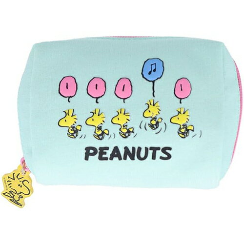 スヌーピーのパフプリントミニポーチです。 ぷっくりしたパフプリントが可愛いミニサイズのポーチ。 スヌーピーの一番の親友、ウッドストックをフィーチャーしたデザイン。 イエローがアクセントになって可愛いアクリルプレートはウッドストックのデザイン...