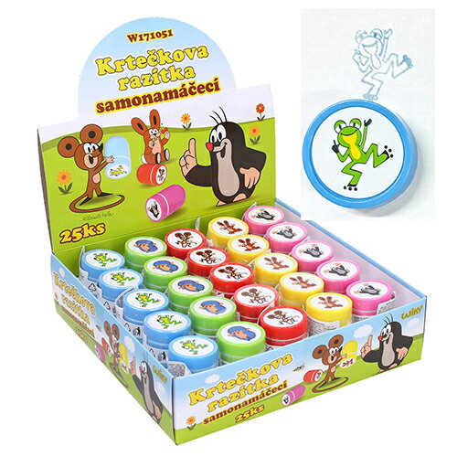 もぐらのクルテク・なかまたちのインク付きスタンプです。 インクパッドが無くてもポンポン押せる浸透インクタイプのスタンプです。 なかまたちのコミカルな表情がかわいいですよ。 チェコで、広くキッズやティーンエイジャー用に玩具や雑貨を販売している...