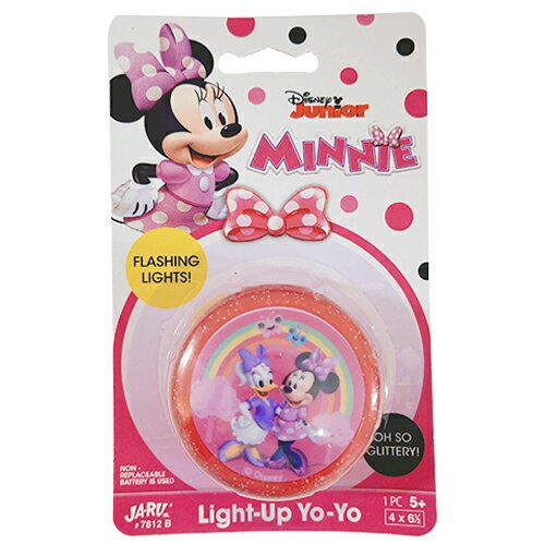 ディズニーの「ライトアップヨーヨー (ミニー)」は、遊び心満載のアイテムです！ お子様へのプレゼントにもぴったりなキャラクターグッズです。 アメリカからの輸入です。 ●本体サイズ：5.8×5.8×3.5cm ●パッケージサイズ：16.4×1...