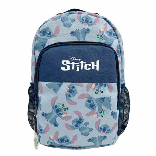 スティッチのデイパックは、幼児やキッズにぴったりのアイテムです。 スティッチとスクランプの総柄デザイン。 軽量で持ちやすく、子どもたちの小さな背中にもフィット。 サイドポケットも付いているので、水筒や小物の収納にも便利です。 内ポケットに、...