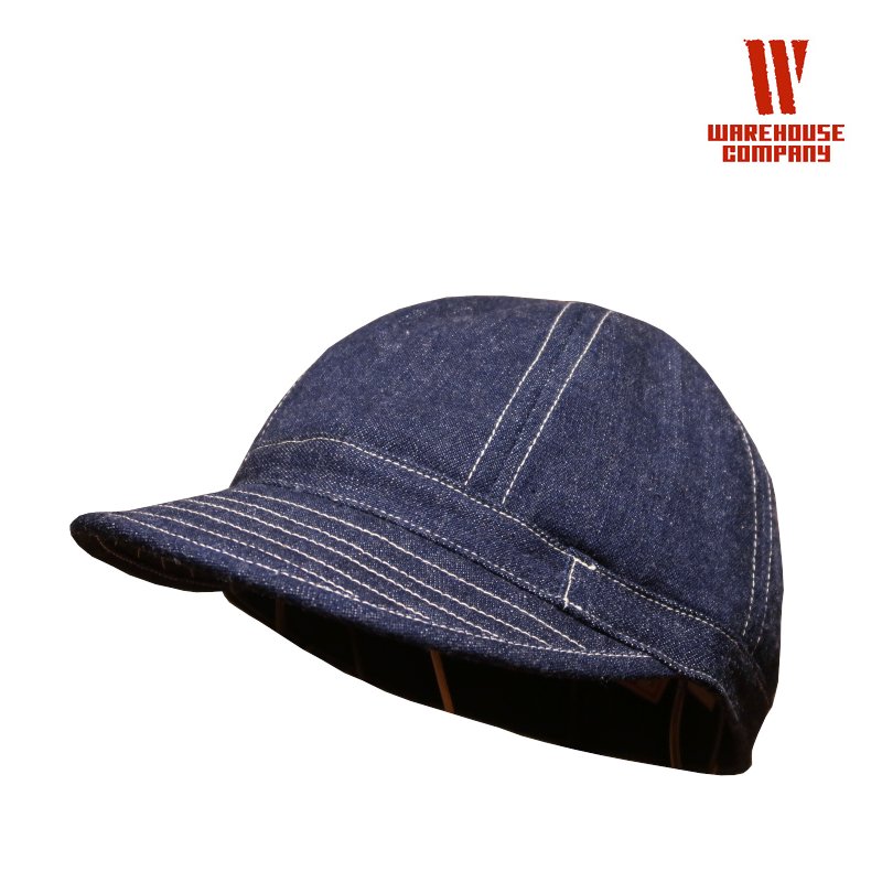 ■コットン100％■フリーサイズ（未洗いで約61cm）&nbsp; WAREHOUSE Lot.5242 “DENIM CAP” &nbsp; &nbsp; ＜元はハットなデニムキャップ＞ ウエアハウスのLot2542 デニムキャップ。 一...
