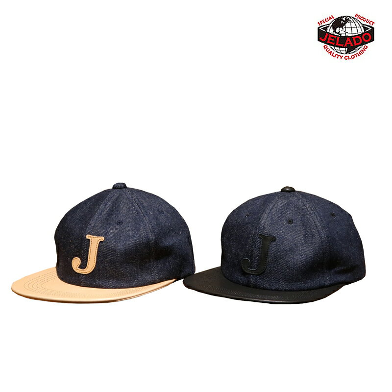 ■素材：デニム×本革JELADO×BRUNEL&amp;Co. HATMAKERS “B.B. CAP” &nbsp; &nbsp; ＜デニム×レザーの大人ベースボールキャップ＞ ジェラードがレザーハットブランドであるBRUNEL＆Co. ...
