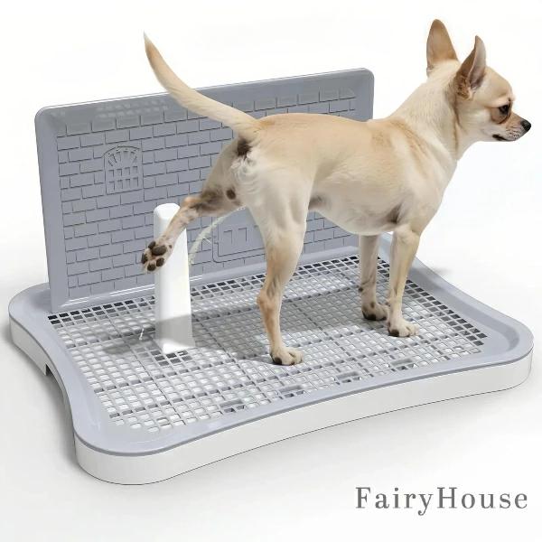 【商品コード】：y391313 【カラー】：グレー 【サイズ】：51*39.5*3.5 【選び方】 愛犬の背中の長さ（肩甲骨の隆起部から尾の付け根まで）を測ってください。 このトイレは、背中の長さが最大16.5インチ（約41cm）の犬に適し...
