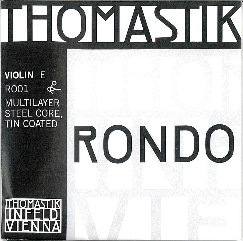 トマスティーク社から創立100周年に発売された新商品の弦です。 迫力のある力強い音で、きらびやかな音色です。 オールド楽器と相性がよく、ソリスト向きの弦となります。 1E：スチールコア／スズメッキ
