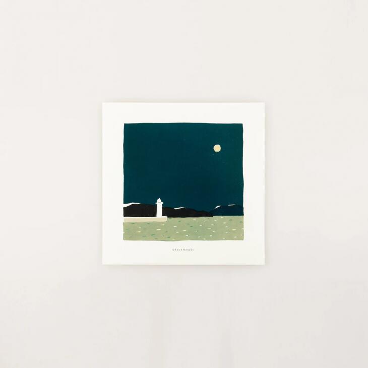 a good view ちいさな夜 20x20cm 北欧 アートポスター 国内外の優れたアート作品をキュレーションするa good viewのコレクション。 テキスタイルメーカー、QUARTER REPORTがスタートさせたアートポスターの...