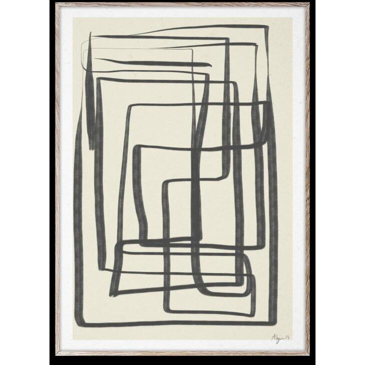 PAPER COLLECTIVE DIFFERENT WAYS 1 (black) (30x40cm)アートプリント アートポスター 北欧 デンマーク・コペンハーゲンのPaper Collectiveによるポスター・コレクション。 PAPE...