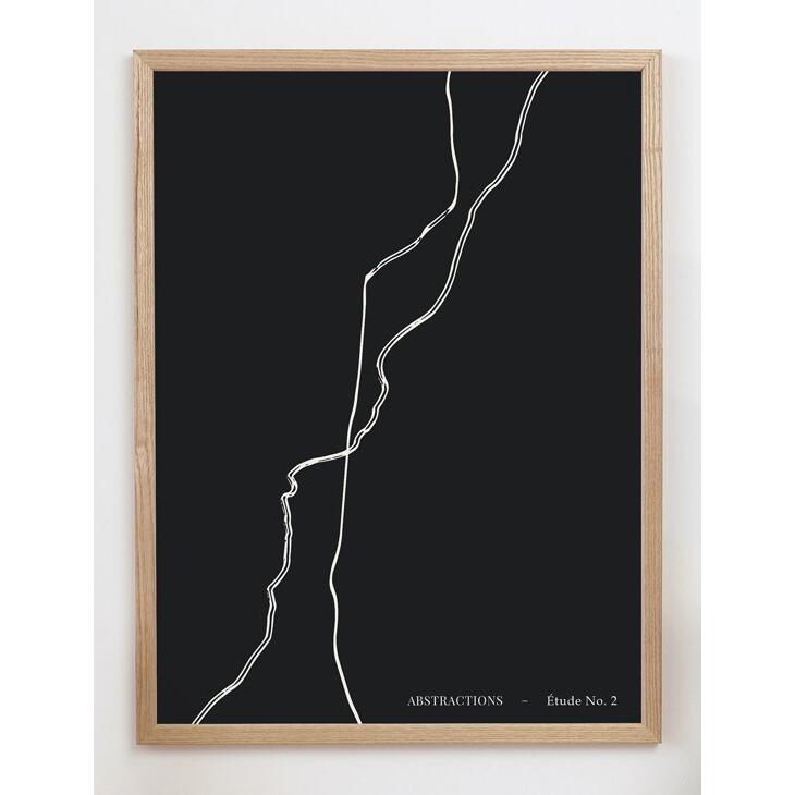 CARO CARO PRINTSAbstract Black Line Art Print (GMTC-3301)アートプリント/アートポスター (30x40cm) 北欧 アブストラクト ハンガリーのCaro Caro Printsによる美...