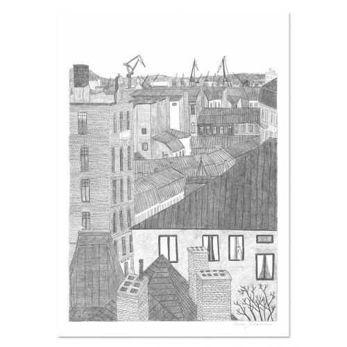 FINE LITTLE DAYHAMNEN POSTERアートプリント/アートポスター (50x70cm) スウェーデンからFine Little Dayのポスターが入荷！ House Of Rymのデザイナーでも知られるElisabeth...