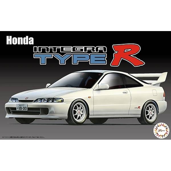 レースシーンで培ったテクノロジーを市販車の世界にフィードバックさせて開発したスポーツカー。 キットは3代目インテグラ 後期型をベースに、タイプR専用のフロントスポイラー、リアウイングを装備した姿を再現。スケール：1/24形態：スケールモデル...