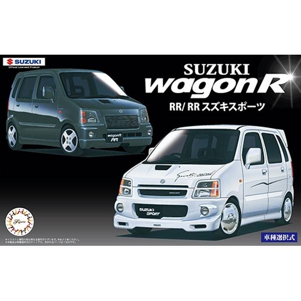 スズキワゴンRのRRとRR SPORTを選択できるキット！ 5ドアタイプのRRは大型フロント、リアスポイラー・ルーフエンドスポイラーなどスペシャルエアロパーツを満載したローダウンフォルムの軽自動車です。 異形ヘッドランプを装備した精悍な印象...