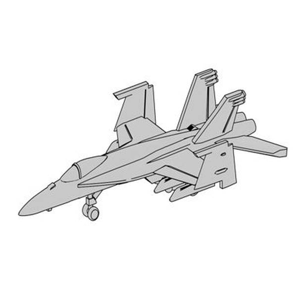 広大な飛行甲板を持つ現代の空母を製作するなら甲板上に艦載機を満載したい。しかし駐機状態のキットは少なく、さらに多数の艦載機を製作するのは手間がかかります。そんな需要にお答えして3Dプリントパーツとエッチングで駐機状態のF/A-18Eを製品化...