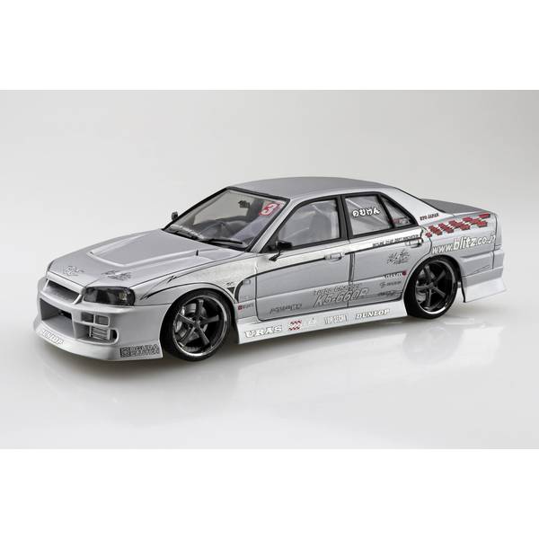 2002年のD1マシン！のレプリカぶぁい...。2024年1月の東京オートサロン、URASブースに展示されたER34のむけん号の公式レプリカ車両を再現。●D1Spec2フルエアロ●D1Spec前後ワイドフェンダー●新規D1Specレプリカ仕...