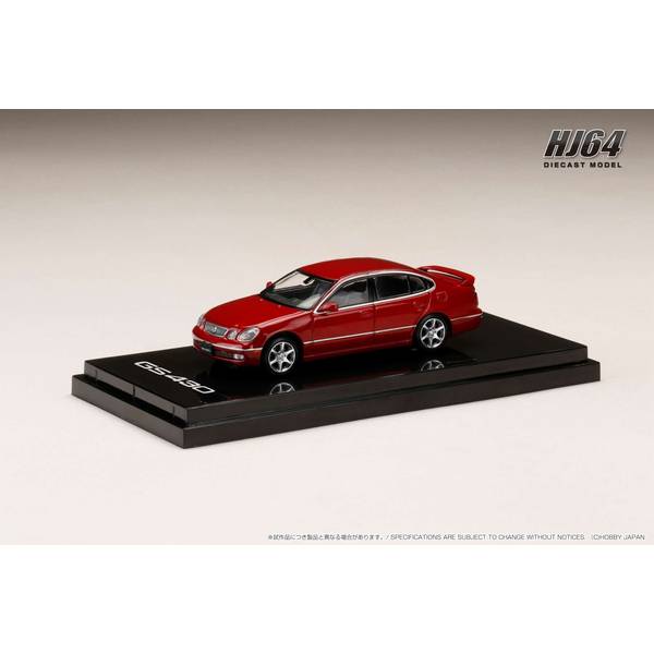 ■素材：ダイキャスト(亜鉛合金)/ABS /ホビージャパンの1/64ダイキャストシリーズ"HJ64"からLEXUS GS430の登場です。製品にはクリアケースと台座が付属しますのでコレクションに最適です。パッケージサイズ：約W120mm×D...