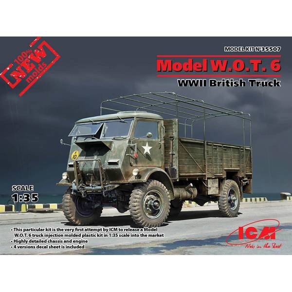 フォード(UK)のW.O.T.6トラックを再現！メーカー名：ICMスケール：1/35形態：スケールモデルメーカー型番：35507▼商品登録日：2025年03月03日