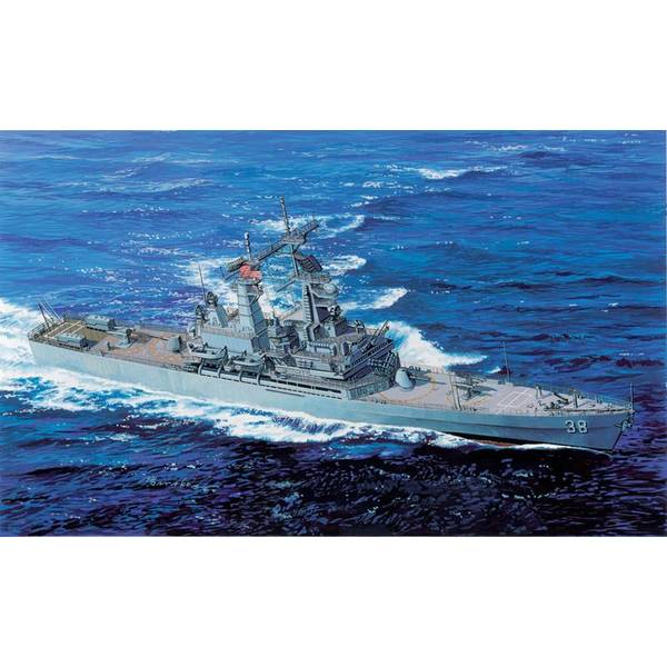 精密再現された原子力ミサイル巡洋艦、USSバージニア。海上の要塞が甦る。●配管やラダーなどのモールドが細かく彫刻された上部構造物●船橋は3方向スライド金型を使用して一体成形●マスト、レーダー、アンテナはエッチングパーツで再現●皿形レーダーの...
