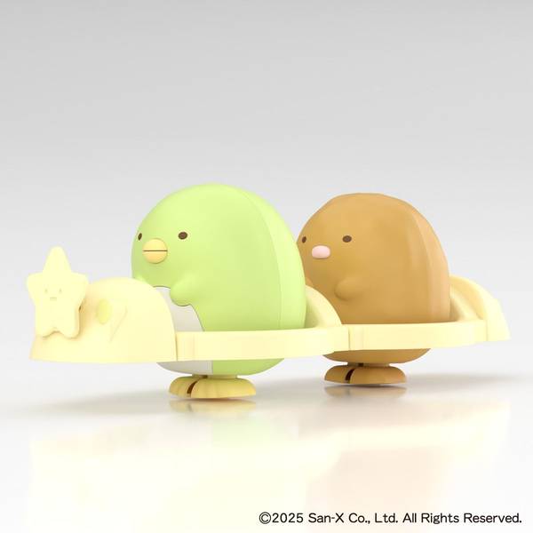 すみっコたちがトコトコ歩く！自分で作ったすみっコたちがトコトコ歩く！すみっコぐらしの仲間たちがトコトコ歩くプラモデルになって登場！ニッパーなどの工具不要でパチっと作れる、かんたんプラモデル！完成したすみっコたちは斜面におくとトコトコと歩いて...