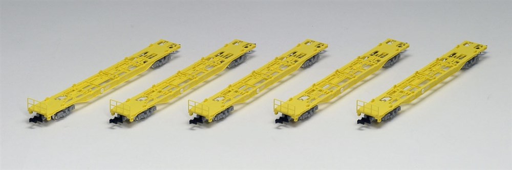 コキ110形は2001年に登場した15ftコンテナ積載用に5両が製造されたコンテナ貨車です。従来のコンテナも積載可能なためコキ106形コンテナ貨車と混用して運用されています。特徴●コキ110形コンテナ貨車をセットで再現●特徴ある黄色塗装を再...