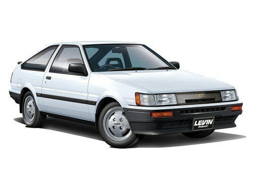 アオシマを代表するカーモデルシリーズAE85専用デカール純正エアロパーツ付属AE85リアドラムブレーキ再現AE85純正スチールホイール14インチ185幅タイヤ使用スケール：1/24形態：スケールモデルメーカー型番：ザ☆モデルカー no.85...