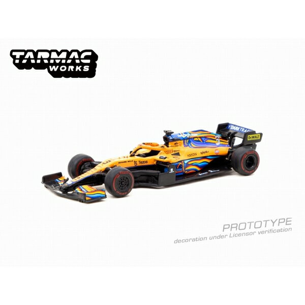 2021年開催のアブダビグランプリのウィナー「McLaren MCL35M #3」を1/64スケールダイキャスト素材でモデル化。ドライバーはD.リカルド。フロントウィングに前後サスペンションまわり、フロア、リヤウィング、インダクションポッド...
