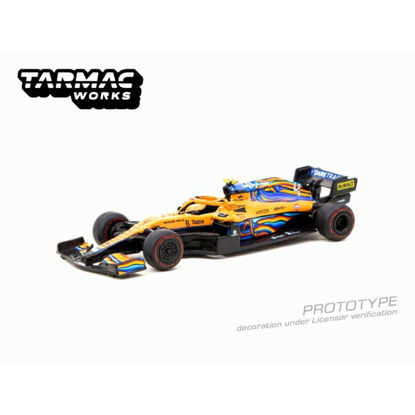 2021年開催のアブダビグランプリのウィナー「McLaren MCL35M #4」を1/64スケールダイキャスト素材でモデル化。ドライバーはL.ノリス。フロントウィングに前後サスペンションまわり、フロア、リヤウィング、インダクションポッド上...