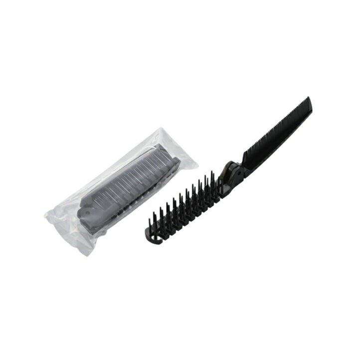 コーム付二つ折りヘアブラシ一体型　透明袋入り　600本セット コーム（櫛）とスリムヘアブラシが一体化となったアメニティです。 スリムでコンパクト・スタイリッシュなデザイン 包装袋はクリアOP・清潔感あるクリアデザインの為、どんなお部屋にも調...