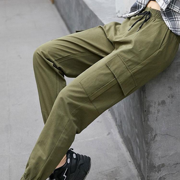 ■ 品名：レディースカーゴパンツ■ 素材：コットン■ カラー：全2色■ サイズ：M-XL■ 季節：春/夏ジョガーパンツ レディース ストレッチ サルエルパンツ テーパードパンツ 無地 ファッション ストレッチ サルエル ロングパンツ スウェ...