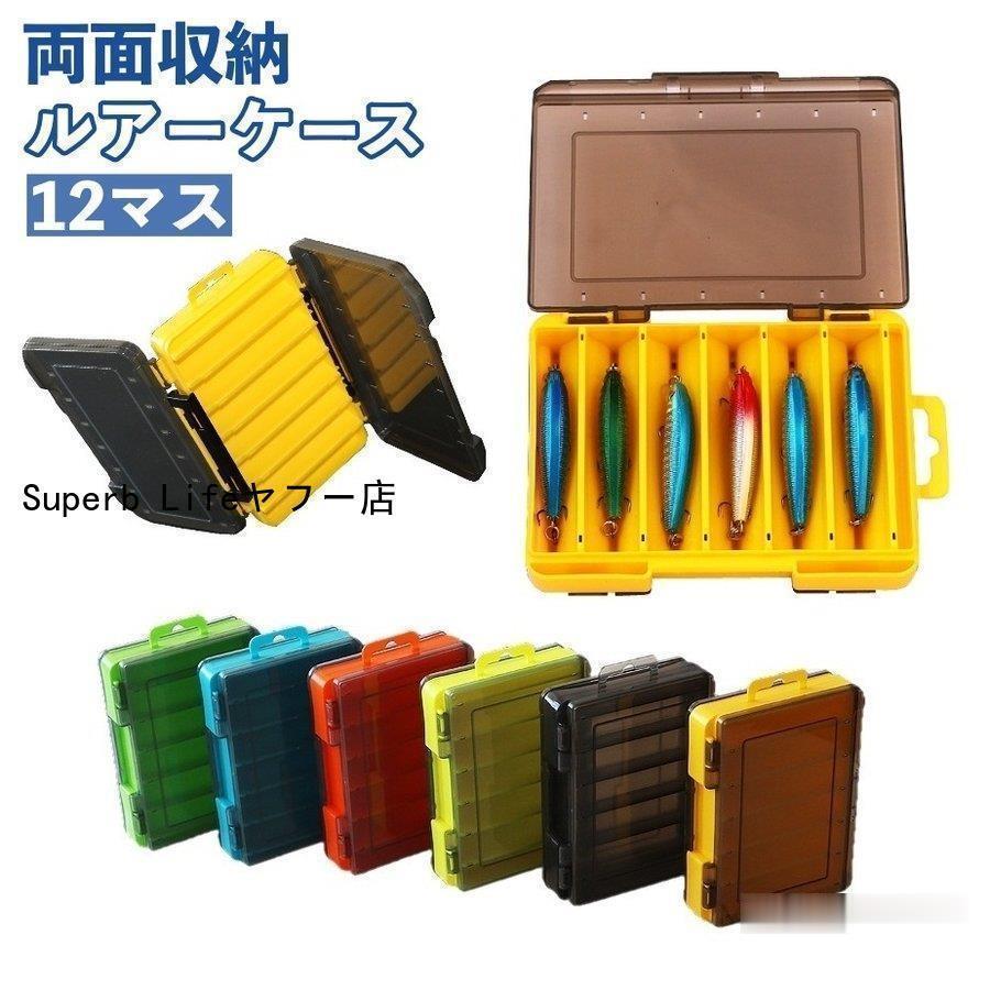 ルアーや小物類を収納できる、便利なケースです。12マスあり、表と底ににフタが付いた両面収納仕様になっています?14マスタイプも販売中です。【サイズについて】画像をご参照ください。【素材について】PP、ABS【カラーについて】生産ロットにより...