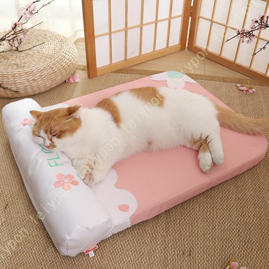 商品詳細素材：オックスフォードサイズM （約：45*60CM）特徴ペット用ベットは縫い目が細くて縫製は丈夫です。噛んでも破れにくいです。ニオイもなく、舐めても安心。かわいいフォルムのペット用マットでお部屋をおしゃれに。爽やかな素材を採用して...