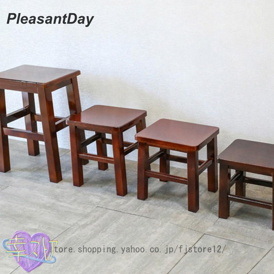 【商品仕様】●商品サイズ：高さ：25cm 27cm 30cm 35cm 40cm；●耐荷重80kg● 材質：木製；●座面から脚にかけてシンプルなラインに仕上げながら、広い座面を4本の脚がしっかりと支えるデザインで、とても安定感のある座り心地...