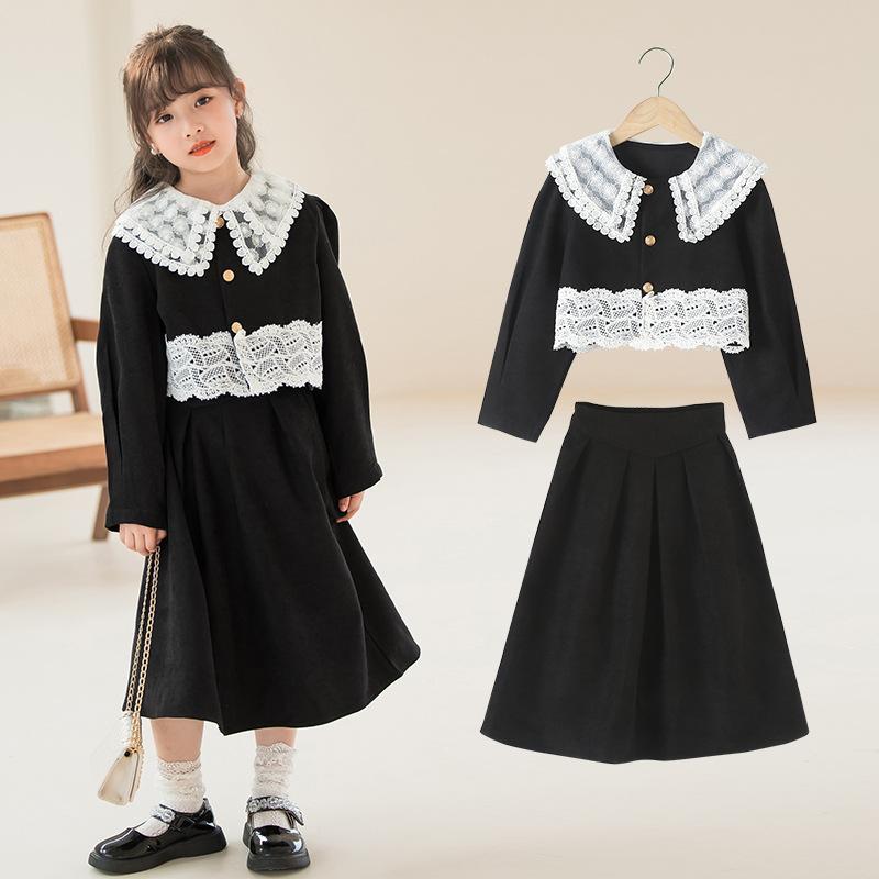 セットアップ ジャケット スカート セット キッズ 女の子春 秋 長袖 カジュアル キッズ 子供服 スーツ 入学式 子供服 ガールズ フォーマルセットアップ 長袖 普通着 七五三 卒園式 入学式 発表会 結婚式品 番:senbao56サイズ...