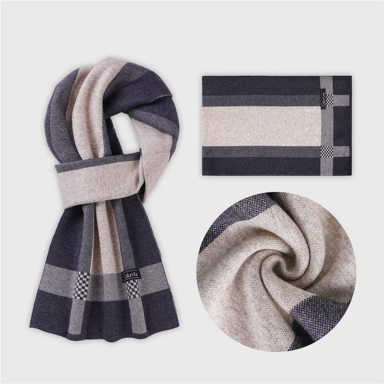 マフラー ニットマフラー あたたか 秋冬 防寒 メンズ ファッション 30代 40代 50代[素材]5％ウール37％アクリル40％ポリエステル18％ナイロン[原産国]　中国※画像の商品はサンプルです。実際の商品とは仕様?加工?柄が若干異なる...