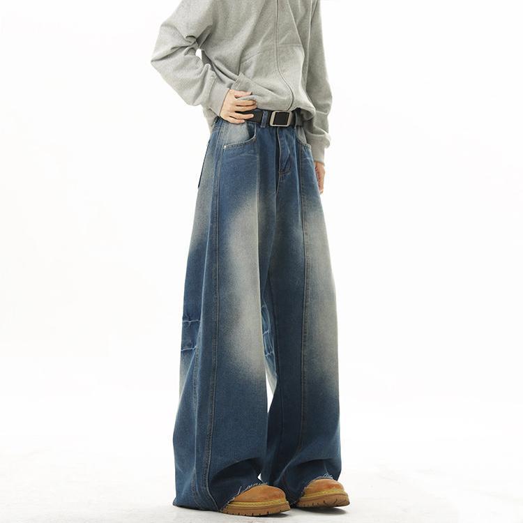 メンズ ジーンズ バギーパンツ デニムパンツ ワイドパンツ ロング丈 ウォッシュ ルーズ 2025 秋冬[素材]65%綿、20.5％ポリエステル、14.5％レーヨン[原産国] 中国■備考※ベルトは含みません。パンツのみの販売となります。※ズ...