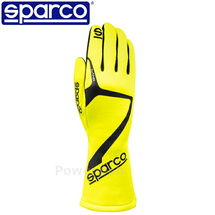 商品詳細メーカー：SPARCO (スパルコ)商品：LAND (ランド) レーシンググローブ品番：00136613GFカラー：イエロー(GF)サイズ：XXL(13)商品説明認証：FIA 8856-2018縫製：内縫いスエードグリップ 画像につ...