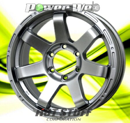 メーカー名 HOT STUFF (ホット スタッフ) 商品名 MAD CROSS MC76 (マッド クロス MC-76) カラー ダークシルバー (DS) サイズ 17インチ×7.5J PCD：139.7 穴数：6 インセット：28 商品...