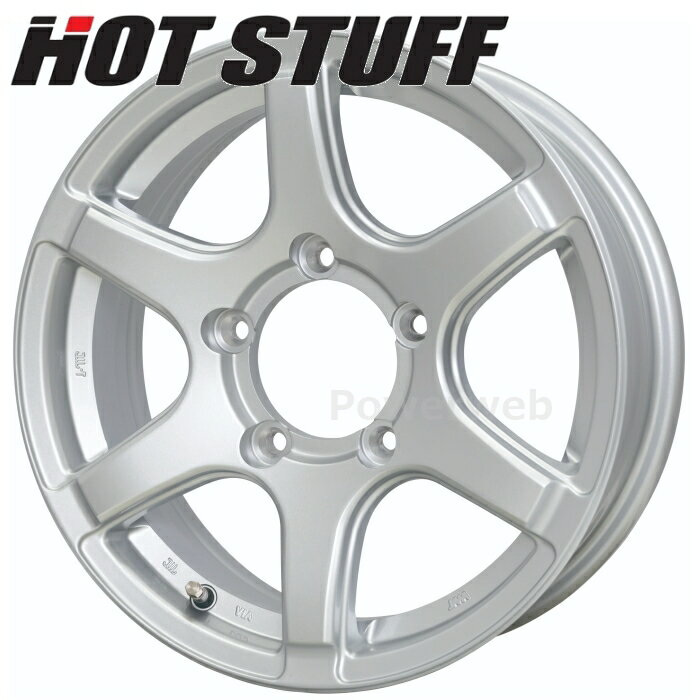 商品詳細メーカー名：HOT STUFF (ホットスタッフ)商品名：BISON BN-04 (バイソン)カラー：シルバー (S)サイズ：15インチ 6.0J PCD:139.7 穴数:5 inset:0ハブ径：109φ商品備考：ジムニーノマド...