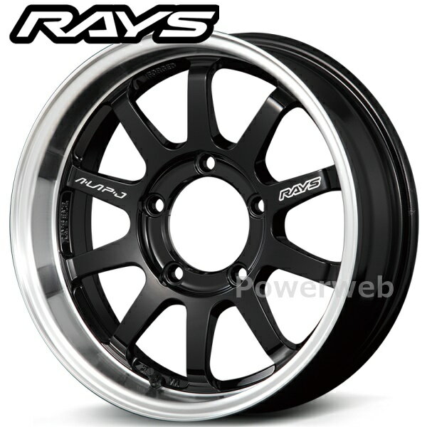 商品詳細メーカー名：RAYS (レイズ)商品：A-LAP-Jサイズ：16インチ×5.5J PCD：139.7 穴数：5 インセット：20カラー：ブラック/リムDC (BD)ハブ径：φ108.8FACE：F1■ご注意サイズ、ハブ径等は、202...