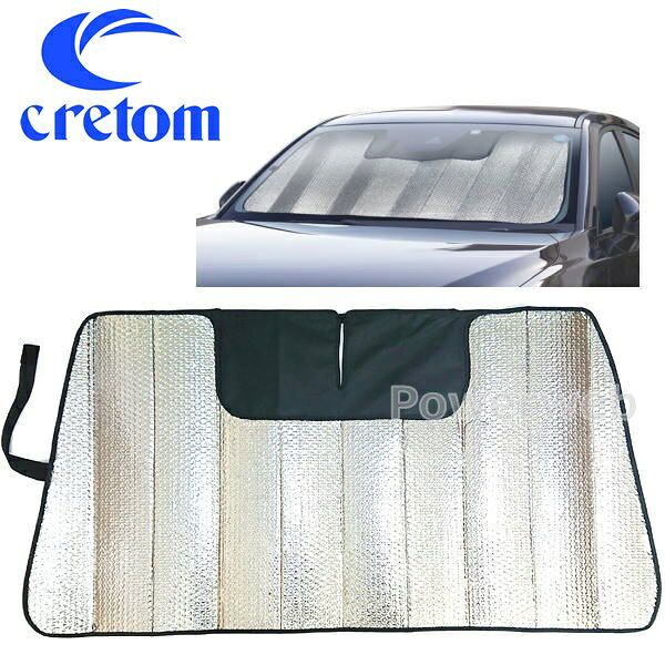 ■商品詳細メーカー：cretom (クレトム)商品：暑さに強い丈夫なシェード スタンダード品番：SA-361■商品説明生地内部に芯材を補強し、長時間の直射日光でも熱で折れたり、曲がったりせず丈夫です。ルームミラー部分が大きく開くのでドライブ...