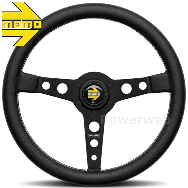 ■商品詳細メーカー：MOMO (モモ) 【正規品】商品：PROTOTIPO BLACK (プロトタイプ ブラックスポーク)品番：P-1【商品説明】1973年に発売開始。多くのレーシングシーンで活躍してきたプロトタイプ。グリップは約31mm×...