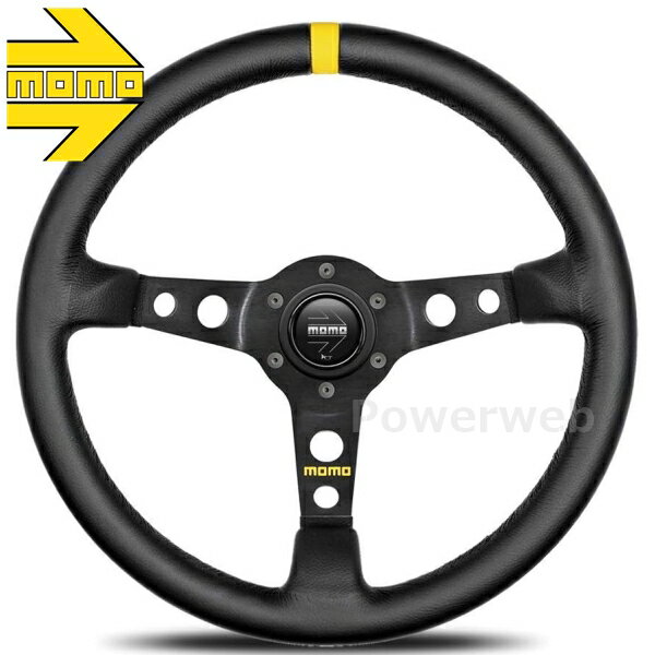 ■商品詳細メーカー：MOMO (モモ) 【正規品】商品：MOD.07 BLACK/LEATHER (モデル07 ブラックレザー)品番：M-41【商品説明】モデル07は凹凸、コブのないプレーンなステアリンググリップを持ち、素早いステアリングワ...