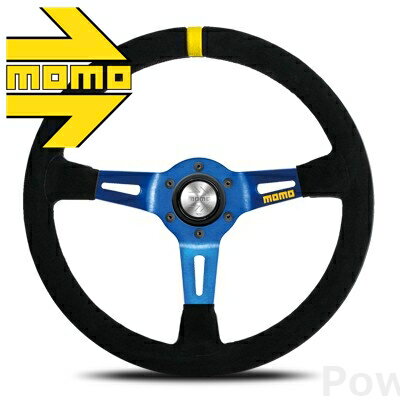 ■商品詳細メーカー：MOMO (モモ) 【正規品】商品：MOD.08 SUEDE/BLUE SPOKE (モデル08 スエード/ブルースポーク)品番：M-63【商品説明】モデル08は凹凸、コブのないプレーンなステアリンググリップを持ち、素早...