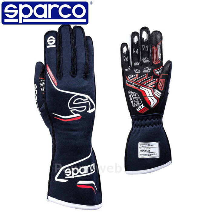 ■商品詳細メーカー：SPARCO (スパルコ)商品：ARROW+ (アロー プラス) レーシンググローブ品番：00131910BMRSカラー：ブルー/レッド(BMRS)サイズ：M(10)商品説明認証：FIA 8856-2018縫製：外縫い（...