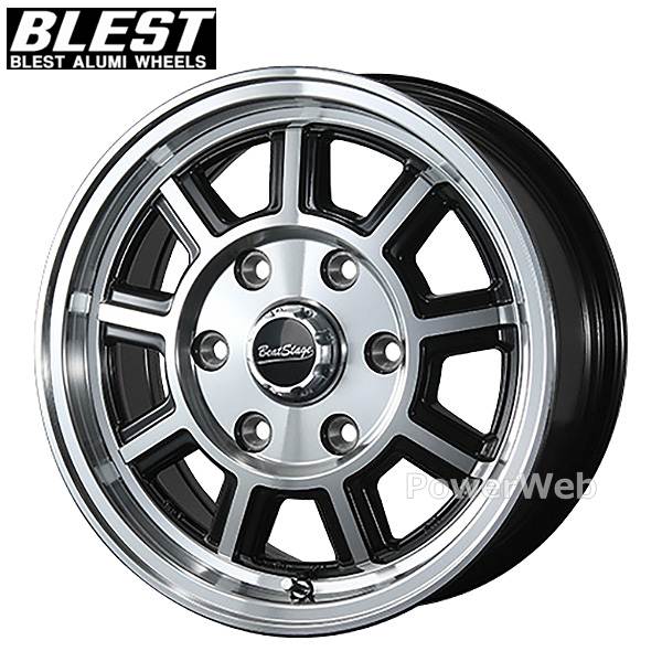 ■商品詳細メーカー名：BLEST (ブレスト)商品名：BeatStage KS-C (ビートステージ KSC)サイズ：15インチ 6.0J PCD:139.7 穴数:6 inset:43カラー：ブラックポリッシュ (BKP)ハブ径：106....
