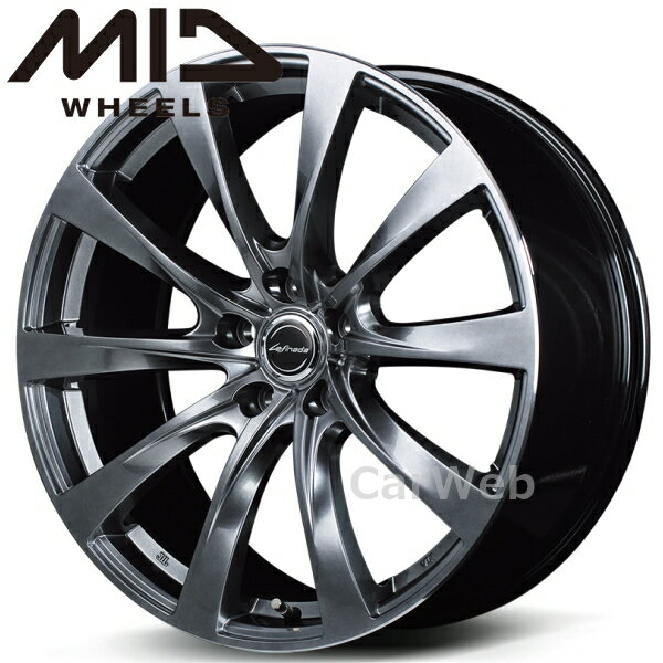 ■商品詳細メーカー名：MID (マルカサービス)商品名：Lefinada Motion2 (レフィナーダ モーション2)サイズ：20インチ 8.0J PCD:114.3 穴数:5 inset:40カラー：ハイパーダークシルバー/リムエッジポ...