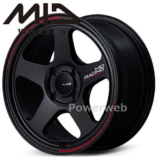 ■商品詳細メーカー名：MID (マルカサービス)商品名：MID RACING TR50サイズ：15インチ 7.0J PCD:100 穴数:4 inset:35カラー：ターマックブラックハブ径：φ67.1対応ボルト：M12■適合に関しまして・...