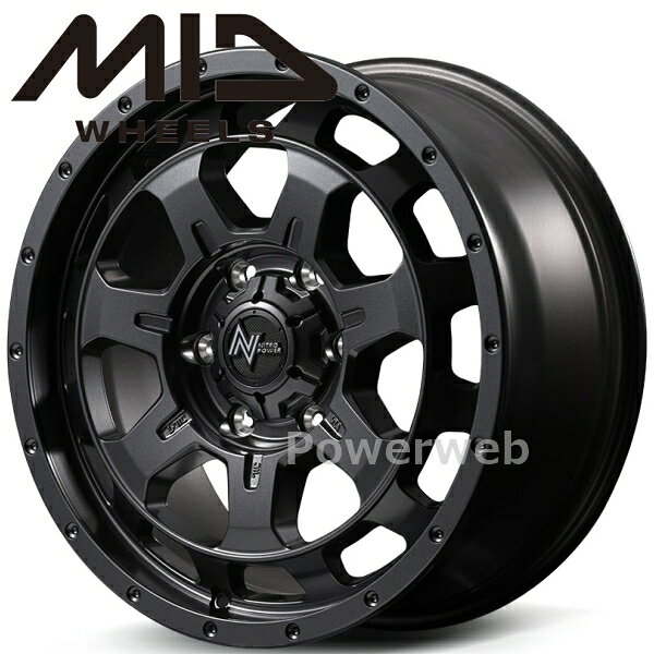 ■商品詳細メーカー名：MID (マルカサービス)商品名：NITRO POWER M7 PHALANXサイズ：16インチ 7.0J PCD:114.3 穴数:5 inset:40カラー：バレルブラックハブ径：φ73.1対応ボルト：M12■適合...