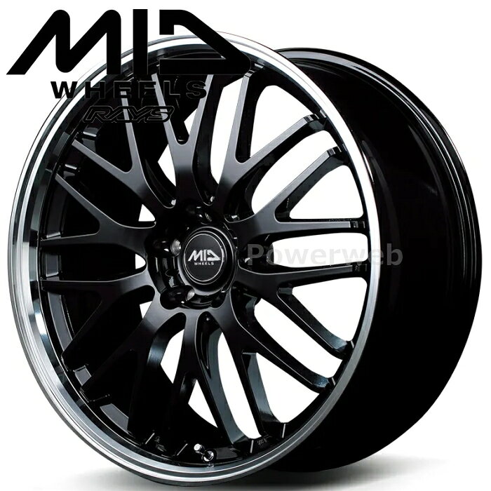 ■商品詳細メーカー名：MID (マルカサービス)商品名：MID WHEELS (エムアイディ ホイール)サイズ：18インチ 7.0J PCD:114.3 穴数:5 inset:50カラー：グロッシーブラック/リムポリッシュ ハブ径：73.1...