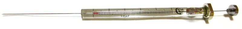 【商品の仕様】 容量：10μl 針の種類：鋭角針 針の交換はスペアパーツを販売していない関係上出来ません 医療用ではありません。医療行為では使えません。 ガスクロ・液クロ等機械注入用マイクロシリンジ 鋭角針 10μlです。 研究・実験用とし...