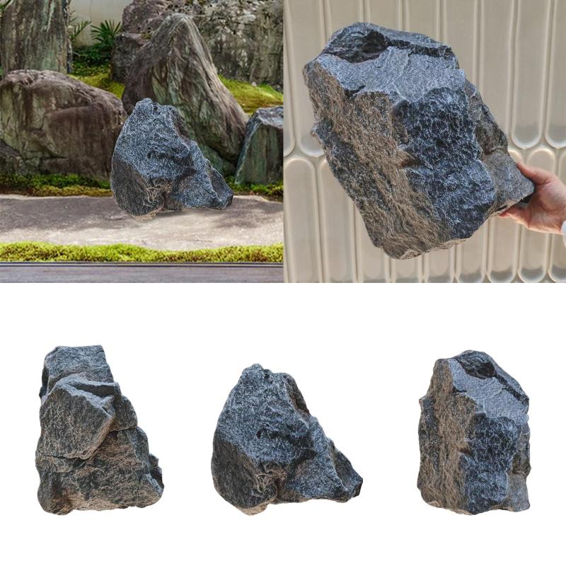 【PUフォーム】高品質のPUフォーム素材で作られたこの人工岩は、本物そっくりの質感と凹凸のある表面が特徴で、軽量で扱いやすいです。【お手入れ簡単】人工フェイク不規則風景岩は、水で洗ったり、布や羽根ぼうきで拭いたりして簡単にお手入れできます。...