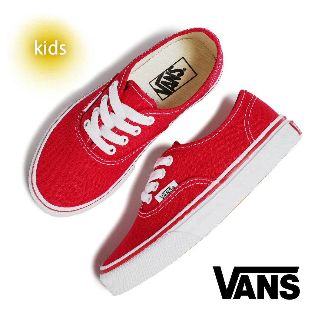 Brand VANS Model AUTHENTIC KIDS Color RED TRUE WHITE FABRIC キャンバス Description of item 1966年のVANS設立時に誕生し、今なお世界中で愛され続けている伝...